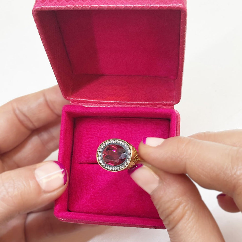 Five Stone Scallop Ring