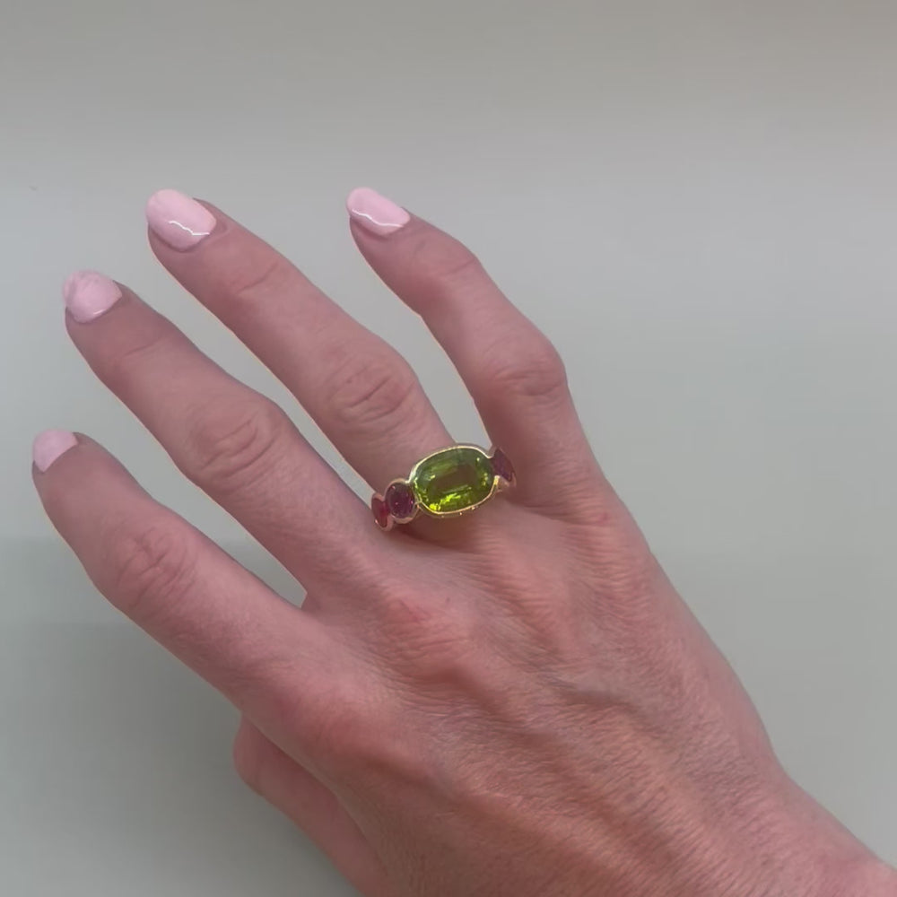 Five Stone Scallop Ring